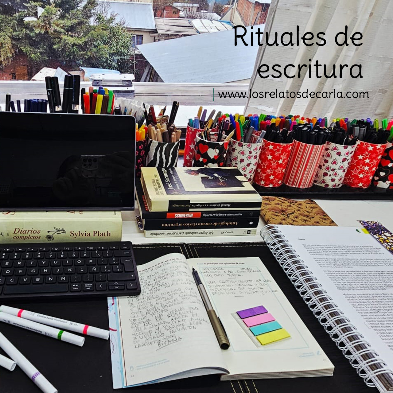 Rituales de escritura. - Los Relatos de Carla